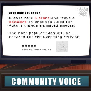 Wuthering Wave Zani Mega Chibi Animated Anime Emotes Bundles, Sleeping ...