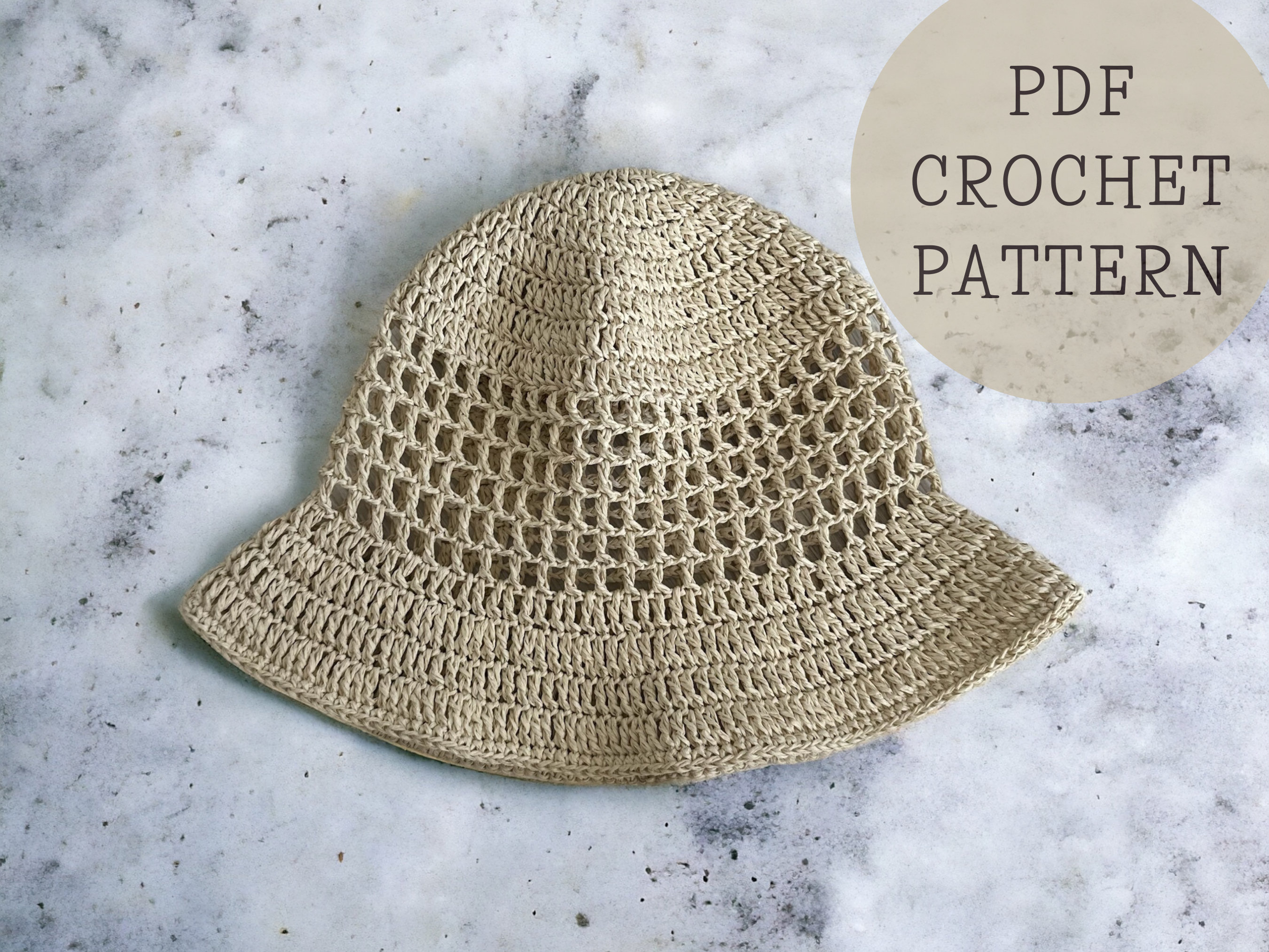 Crochet Mesh Hat Pattern, Easy Summer Hat Pattern - Etsy