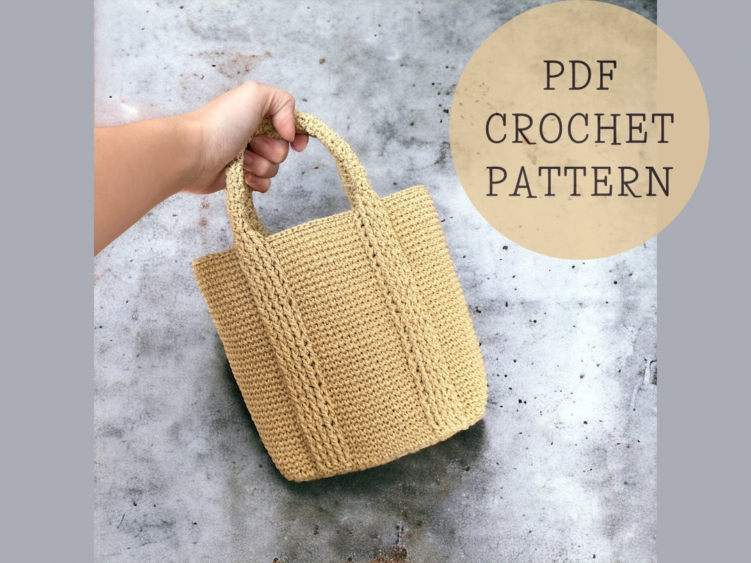 Crochet Basic Straw Bag Pattern - Etsy