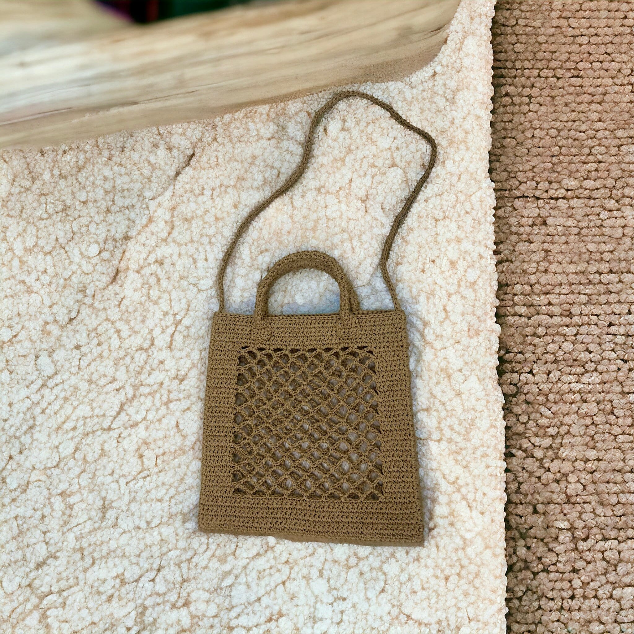 Crochet Mesh Tote Bag Pattern - Etsy