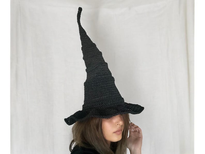 Crochet Witch Hat Pattern, Wizard Hat Crochet Pattern, Halloween ...