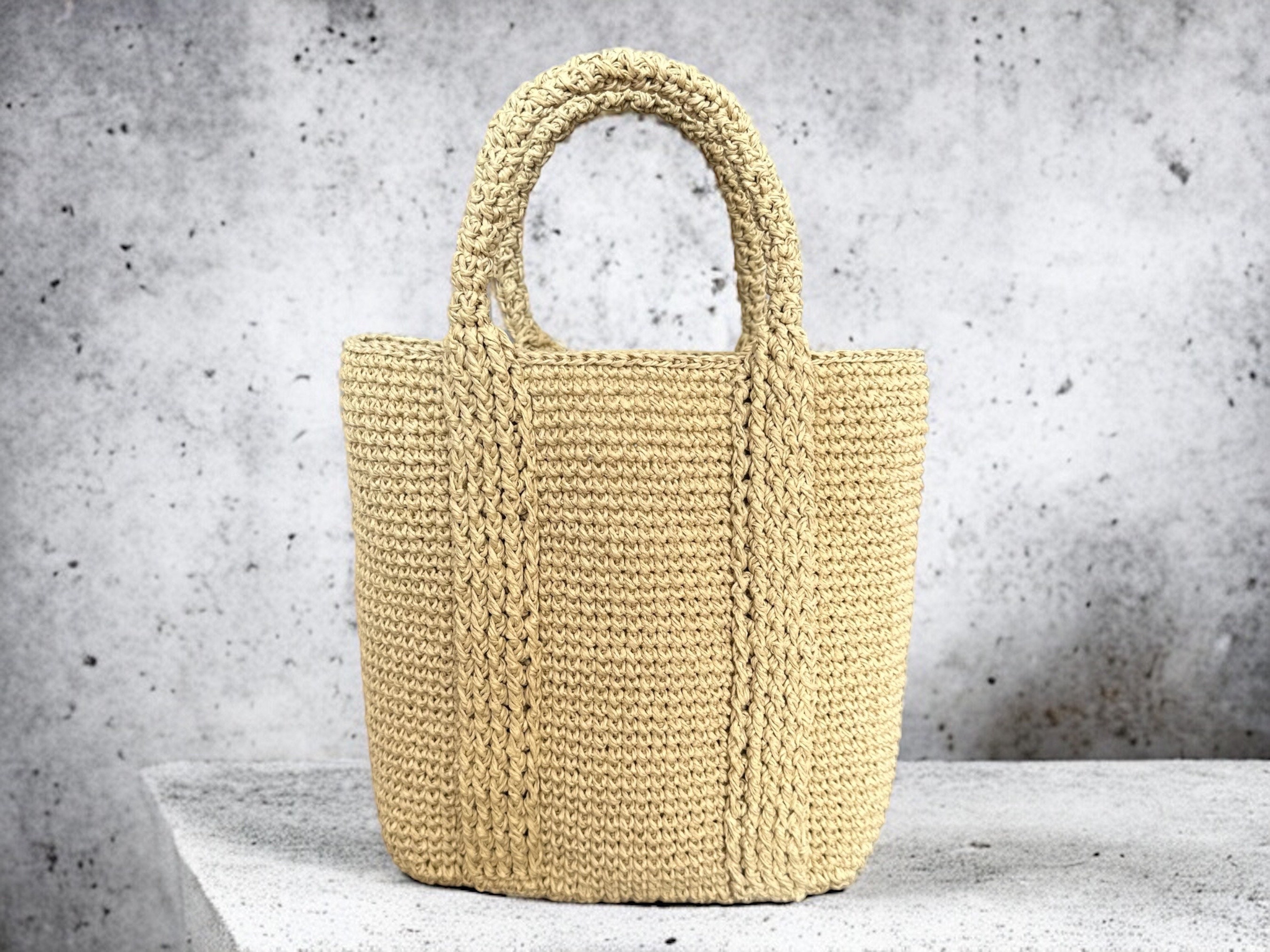 Crochet Basic Straw Bag Pattern - Etsy