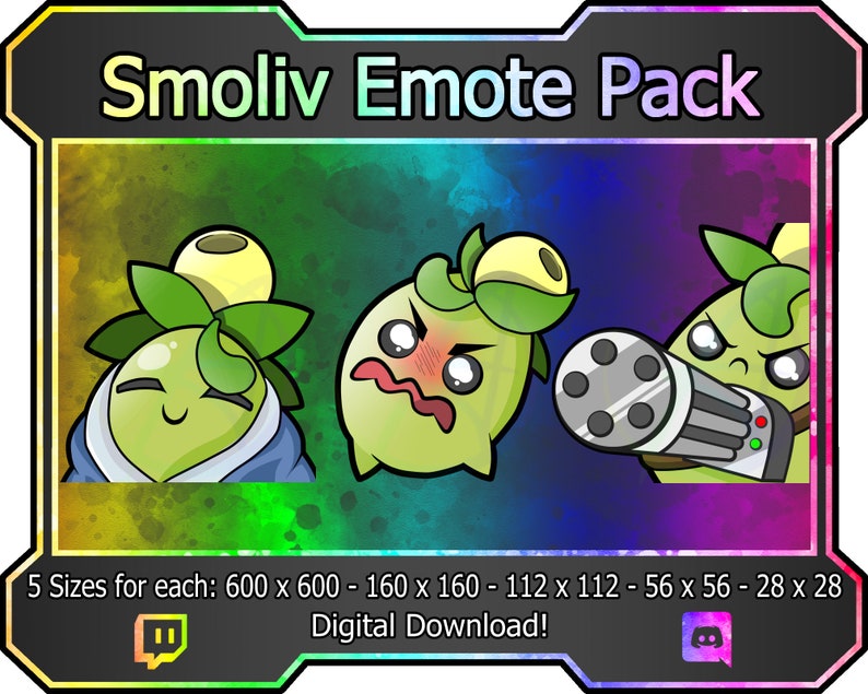 Smoliv Emote Pack! Twitch | Discord - Etsy