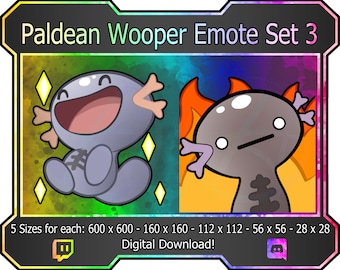 Wooper Twitch Emotes - Etsy