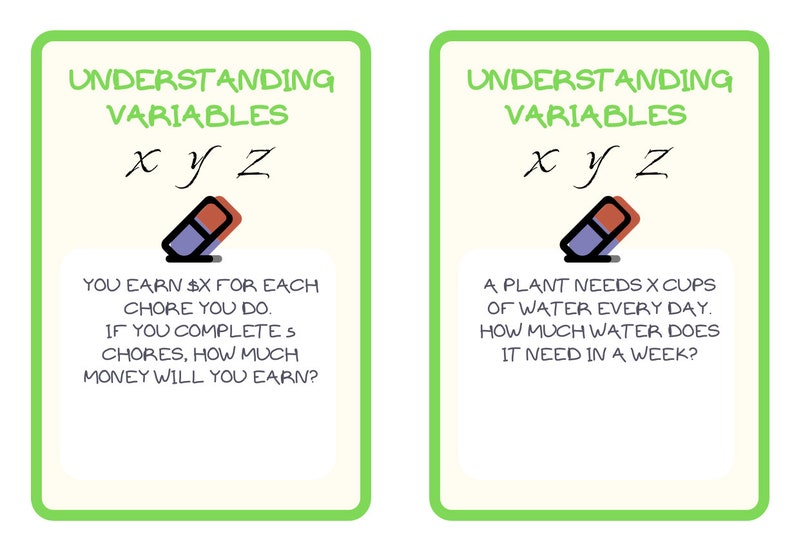 Math Flashcards: 170 Customizable Canva Flash Cards for Fifth Grade ...