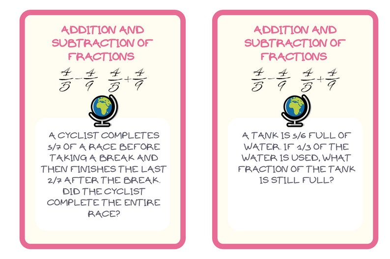 Math Flashcards: 170 Customizable Canva Flash Cards for Fifth Grade ...