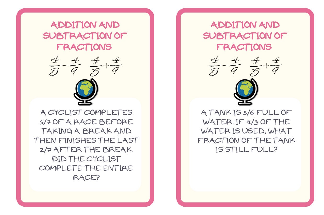 Math Flashcards: 170 Customizable Canva Flash Cards for Fifth Grade ...