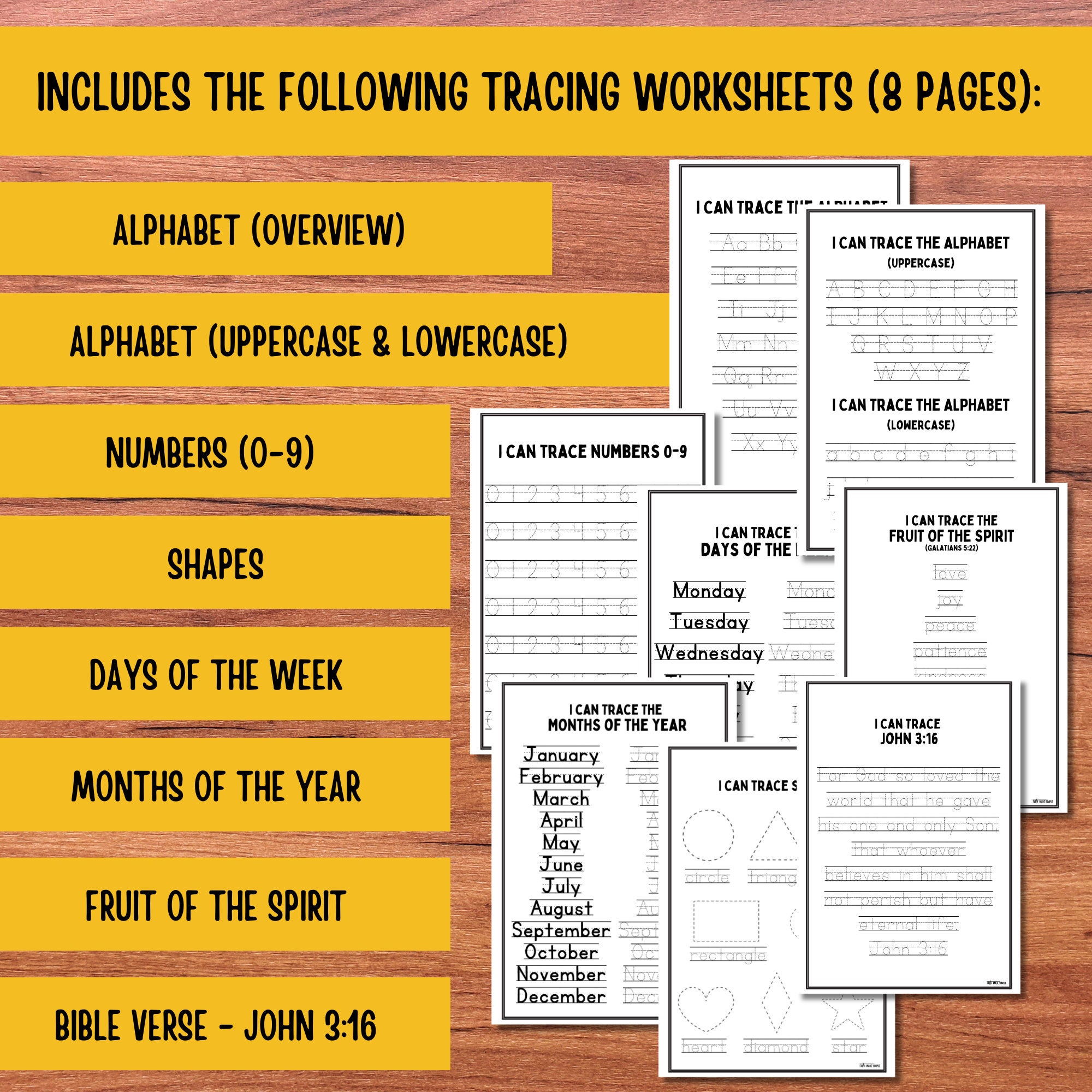 I Can Trace, Tracing Worksheet, Handwriting Practice, Letter Tracing ...