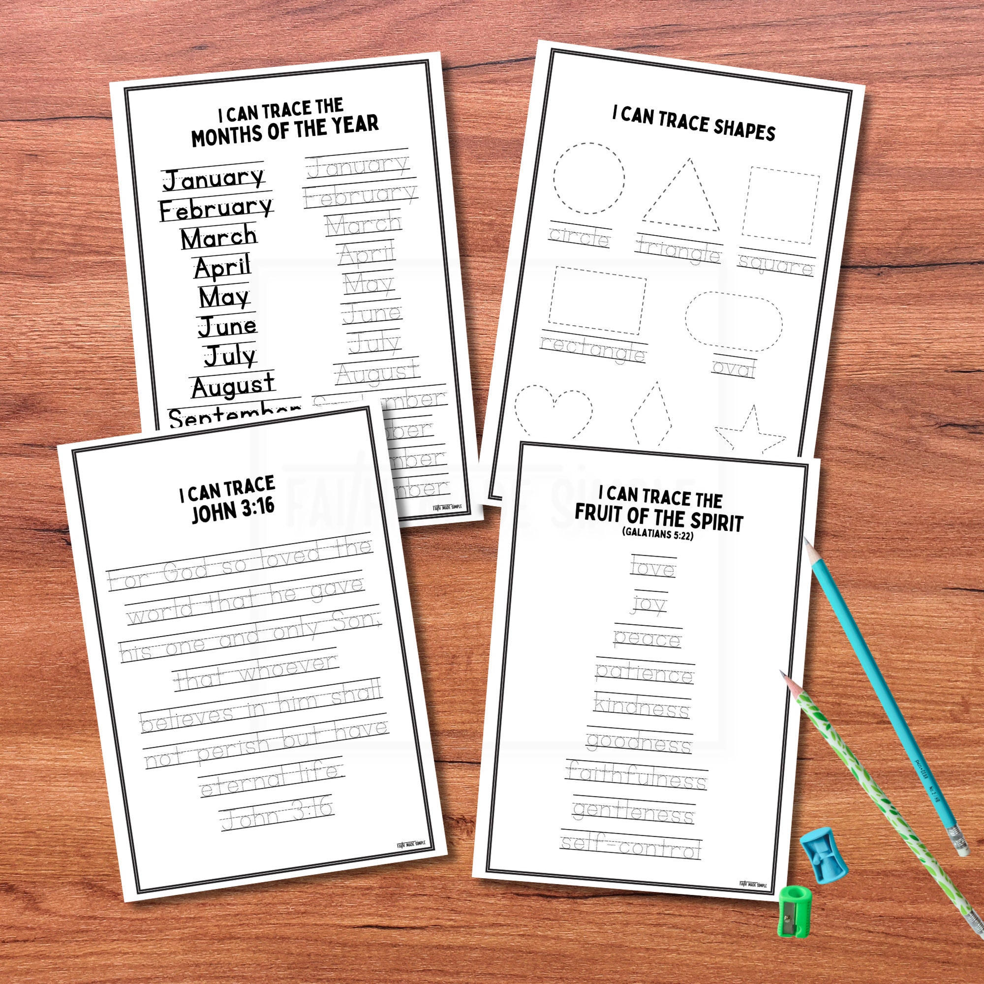 I Can Trace, Tracing Worksheet, Handwriting Practice, Letter Tracing ...