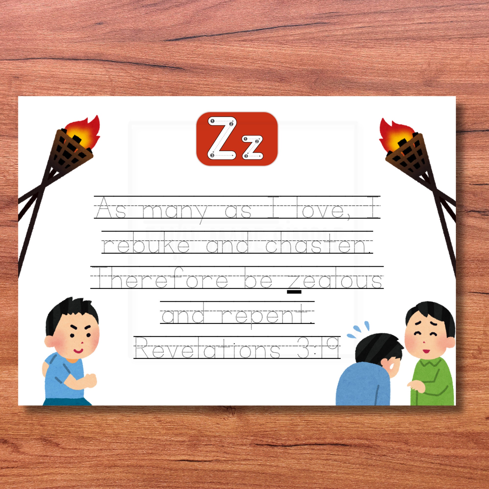 A to Z Memory Verses, Tracing Worksheet, Bible Verse Tracing ...