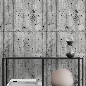 Rustic Wood Plank Wallpaper, Gray Faux Wood Wall Mural for Modern ...