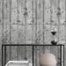 Rustic Wood Plank Wallpaper, Gray Faux Wood Wall Mural for Modern ...