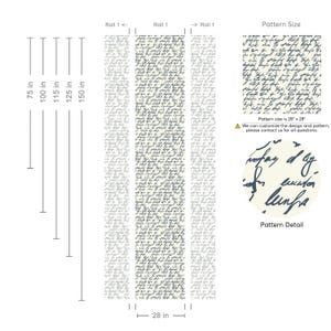 Vintage Handwritten Script Wallpaper | Elegant Calligraphy Wall Decor ...