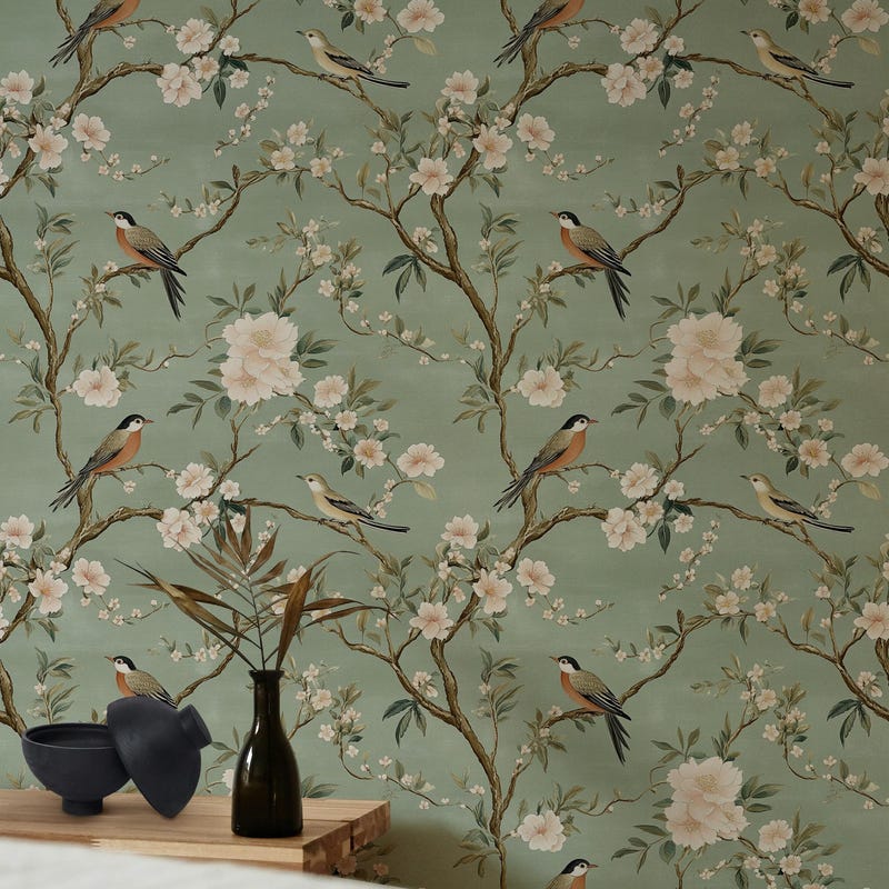 Bird Wallpaper Stick On - Etsy UK
