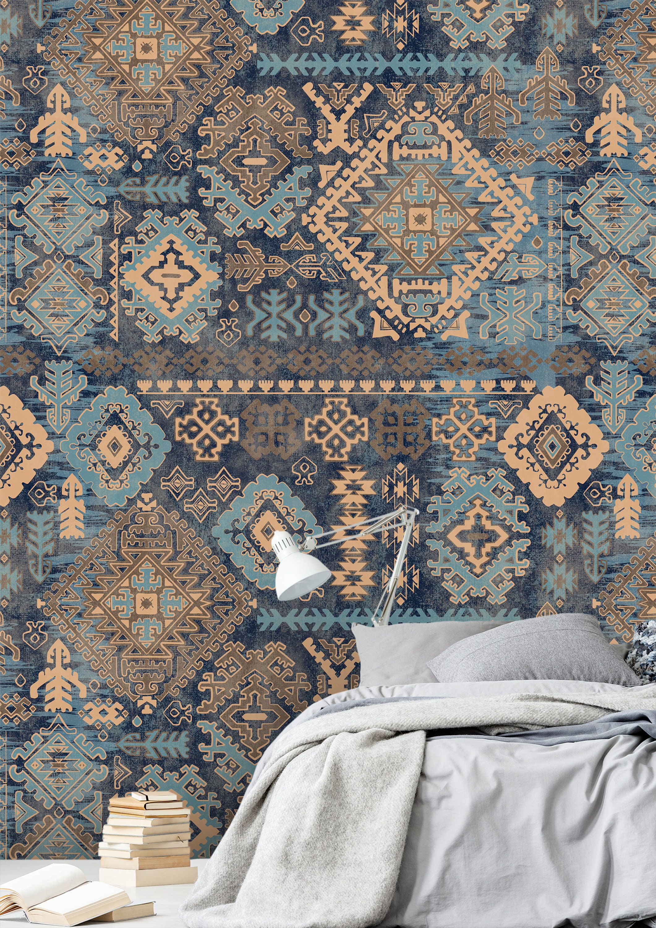 Moroccan Style Wallpaper Ethnic Designed Peel and Stick Wall Art - Etsy