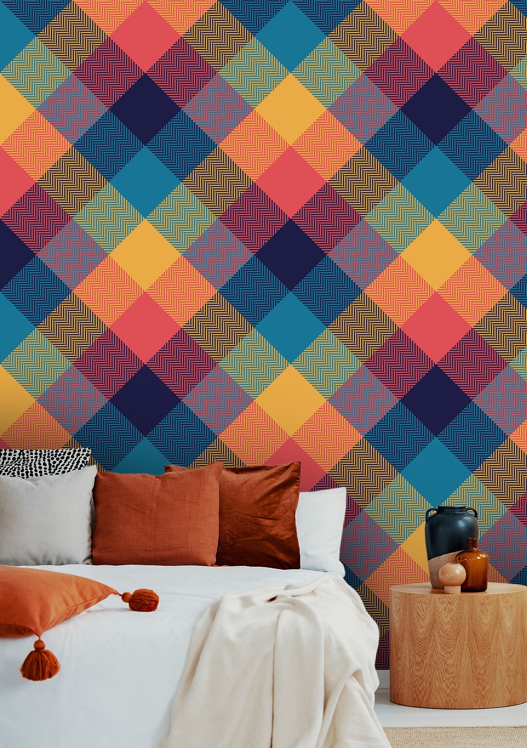 Losange Peel and Stick Wallpaper Pattern Removable - Etsy