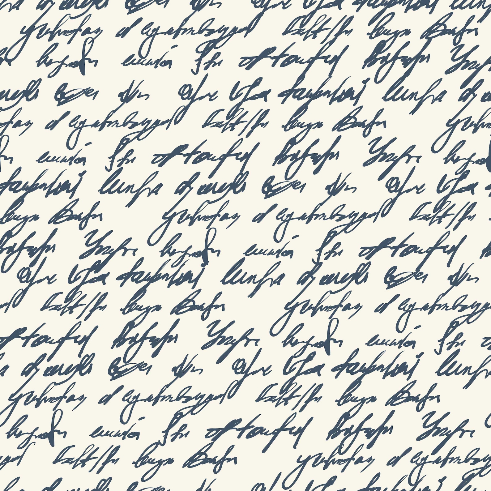 Hand Write Pattern Wallpaper Calligraphy Peel and Stick - Etsy