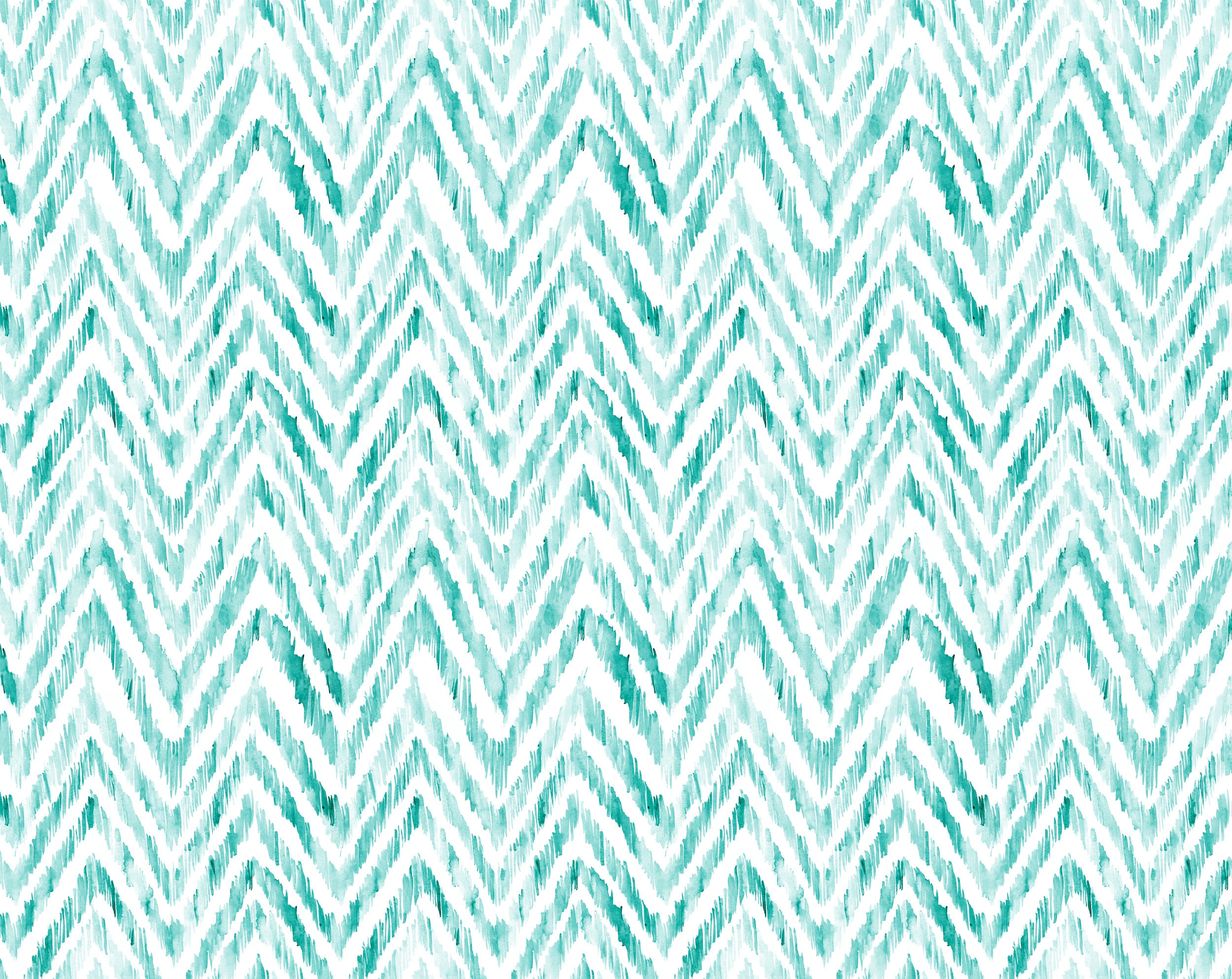 Teal Ombre Chevron Background