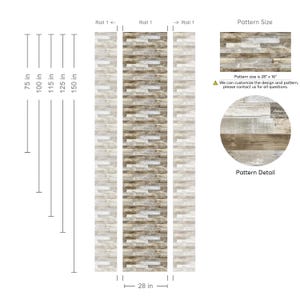 Rustic Wood Plank Wallpaper Natural Wood Grain Vintage Farmhouse Style ...