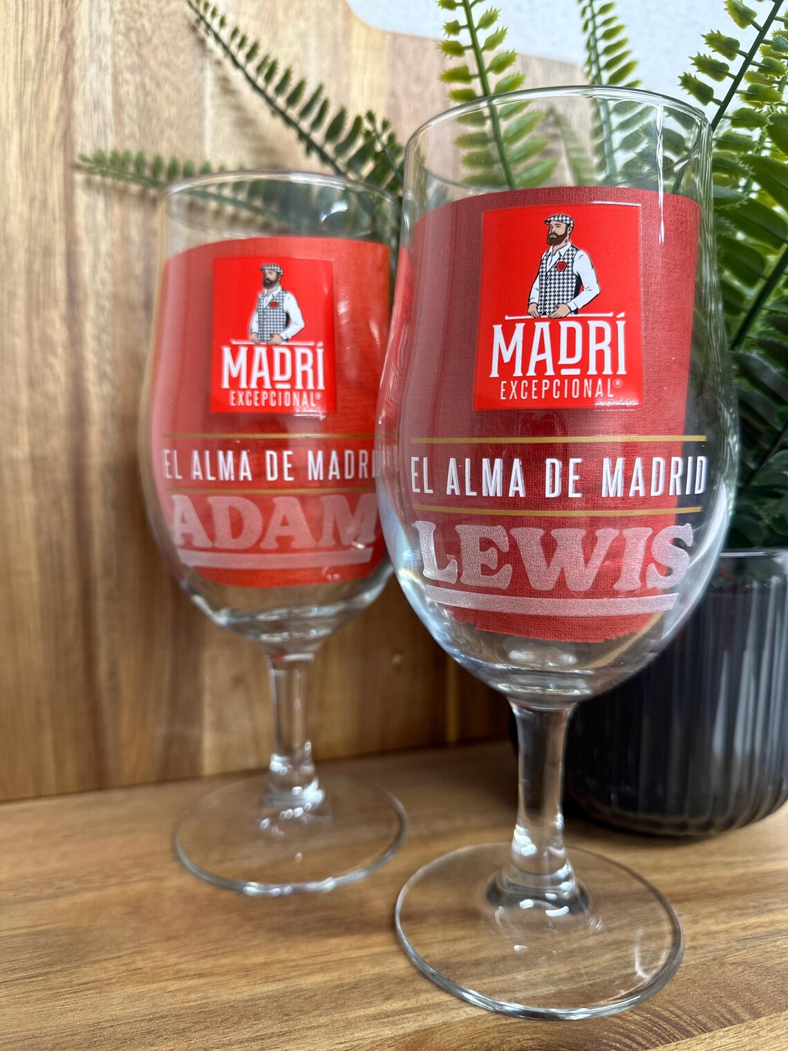 Personalized Madri Engraved Beer Glass, Custom Name Gift - Etsy