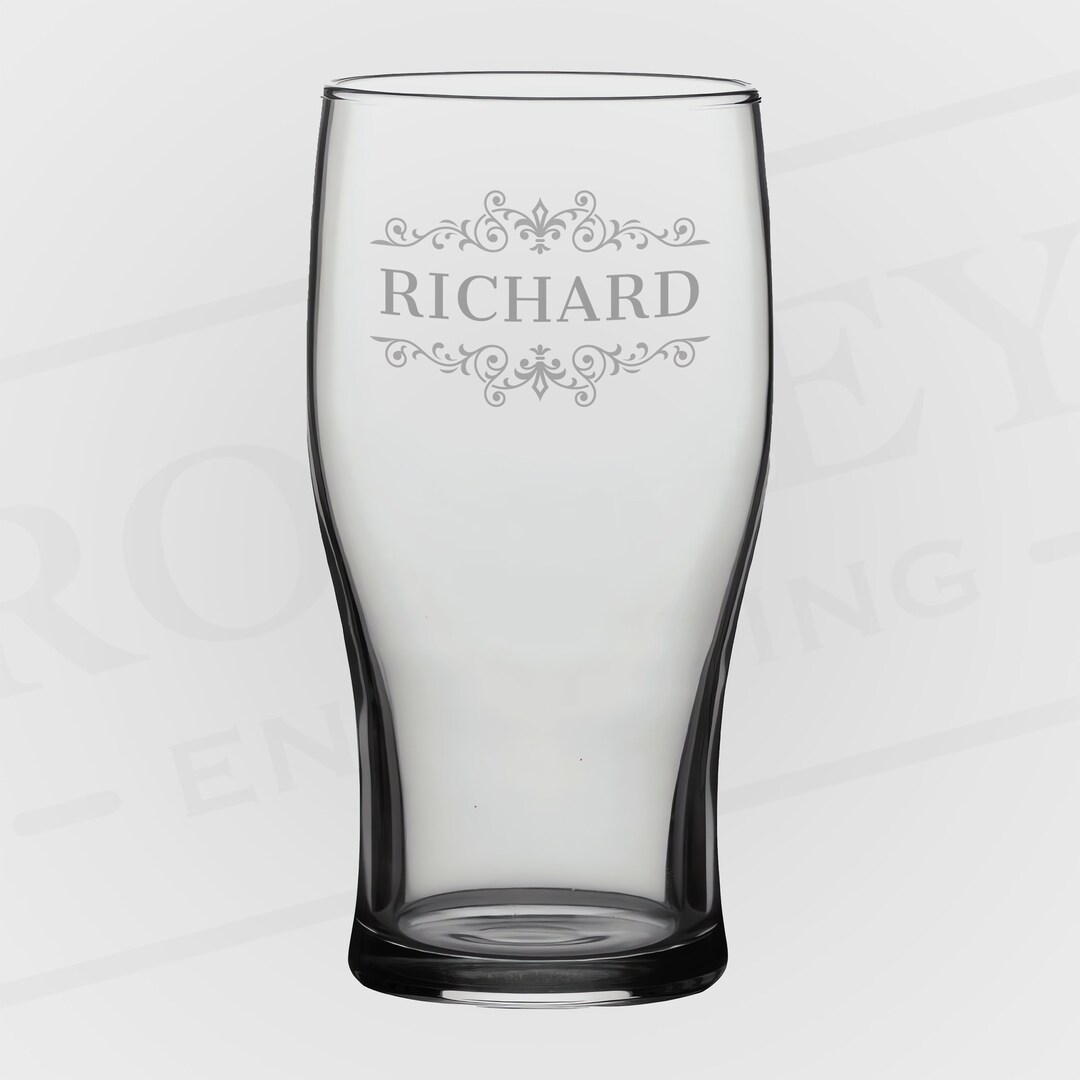 Personalized Beer Glass: Engraved Tulip Pint, Custom Name Gift - Etsy