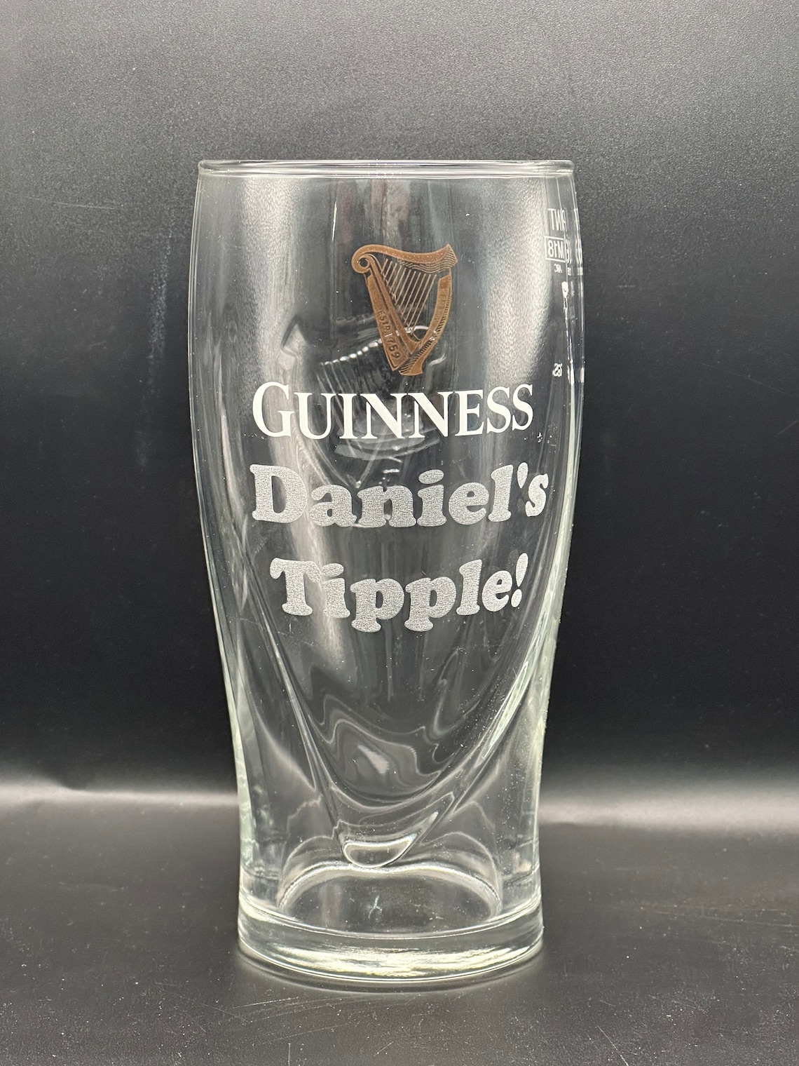 Engraved Guinness Pint Glass Ireland at Carlo Simmons blog