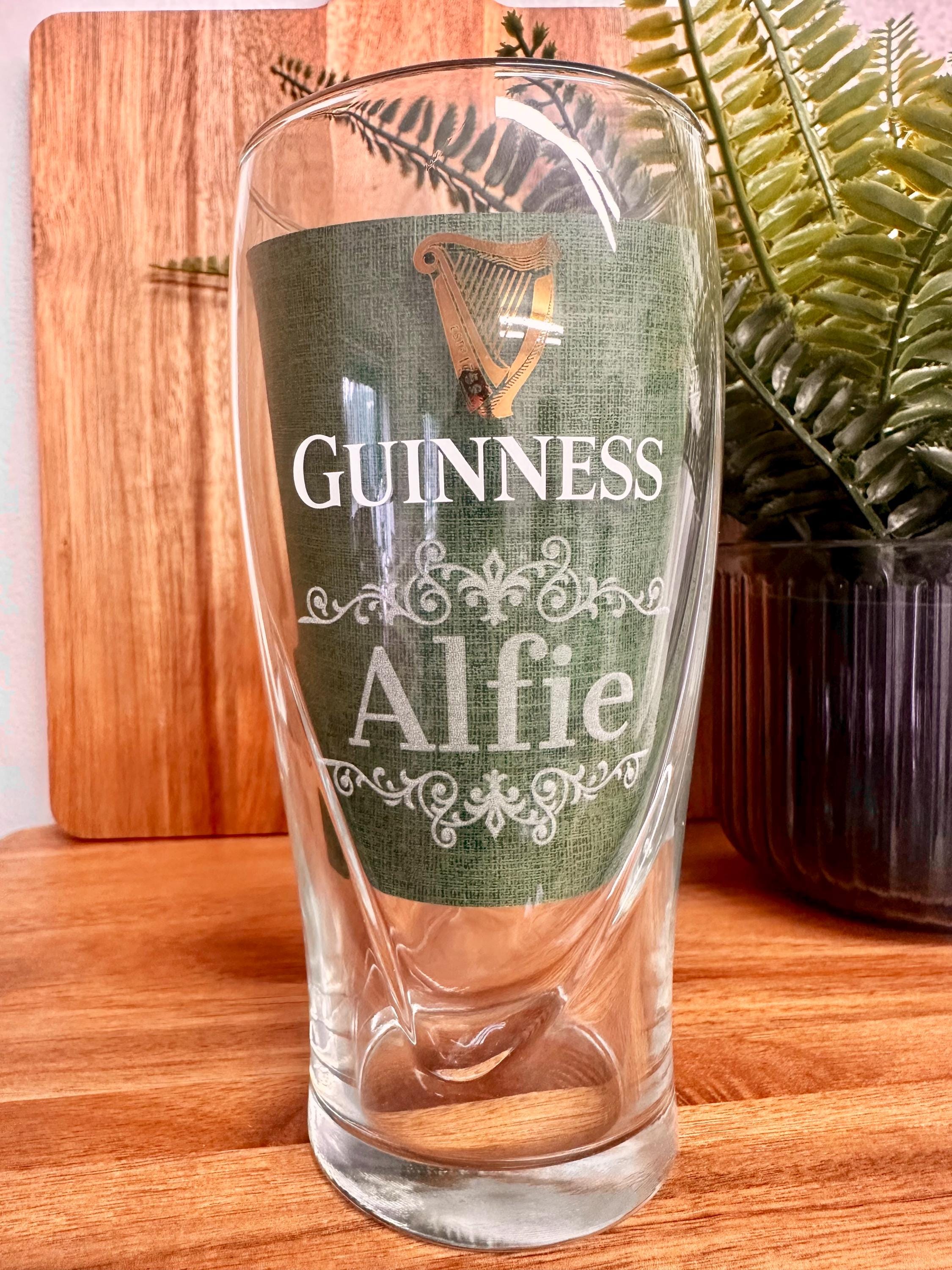 Personalized Engraved Guinness Pint Glass Engraved Beer Gift Christmas ...