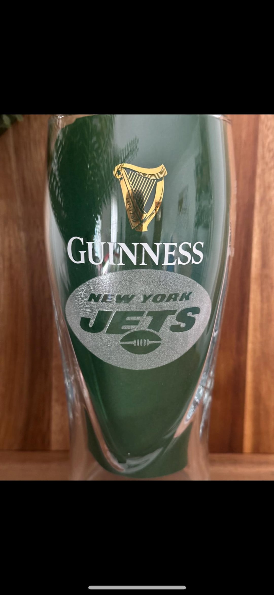 Personalised Guinness Beer Glass Engraved With Any Name - Irish Clover ...