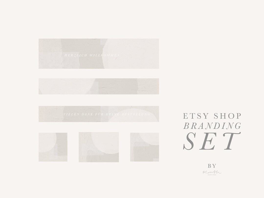 ETSY SHOP BANNER / Direct Download Shop Banner Branding Set 04 - Etsy