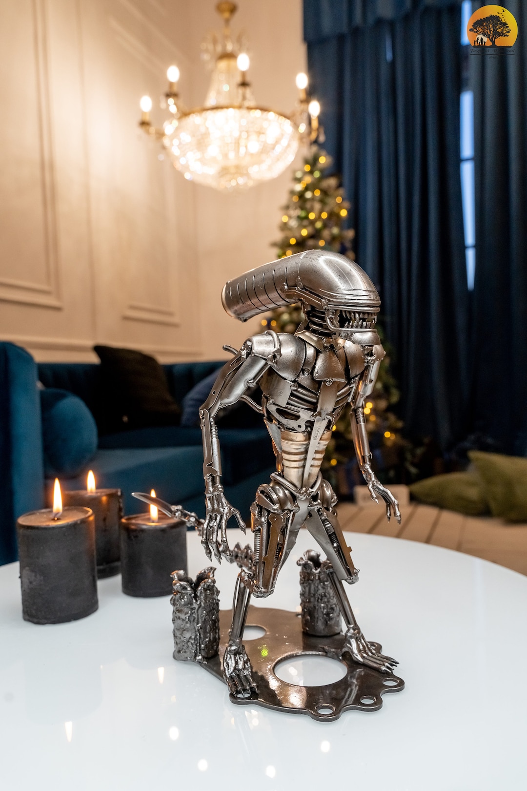 Queen Alien Scrap Sculptur Scrap Metal Art Designs Scrap - Etsy