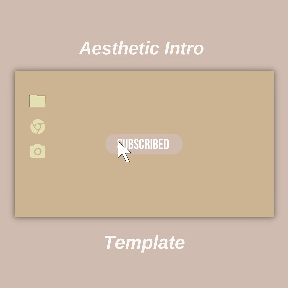 Aesthetic Youtube Intro Template - Etsy