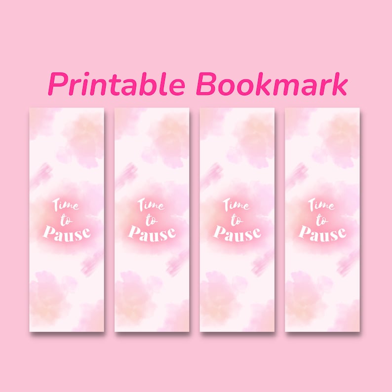 Cute Printable Bookmarks, Digital Bookmark, Instant Download - Etsy