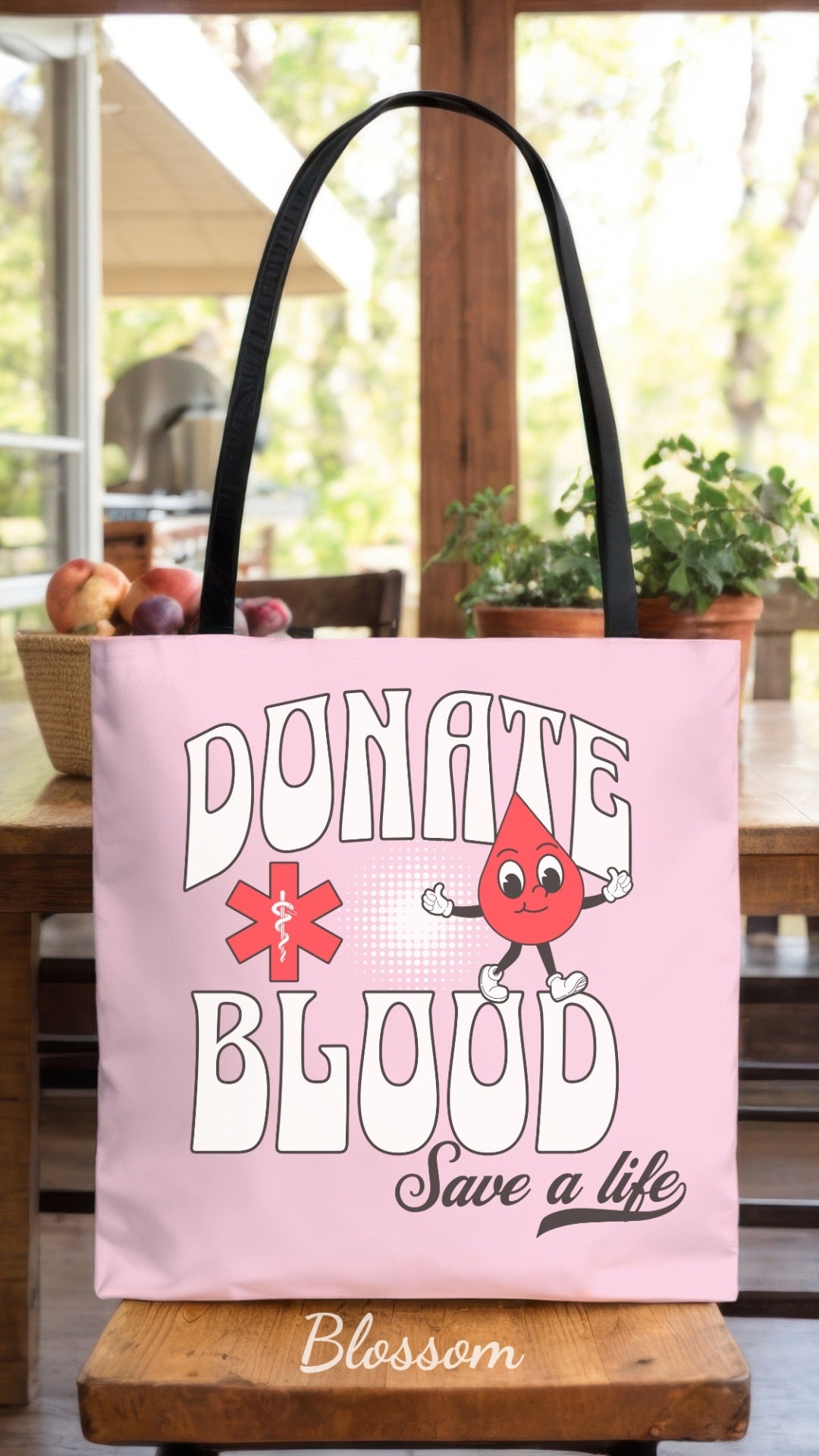 Blood Donation Awareness Tote Bag Blood Donation Gift for Blood Donor ...