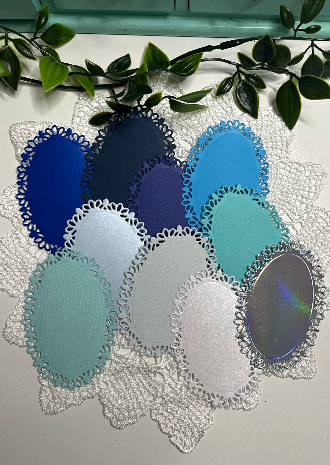 Oval Die Cut Doilies 10 Pcs Junk Journal Craft Card Making Supplies ...