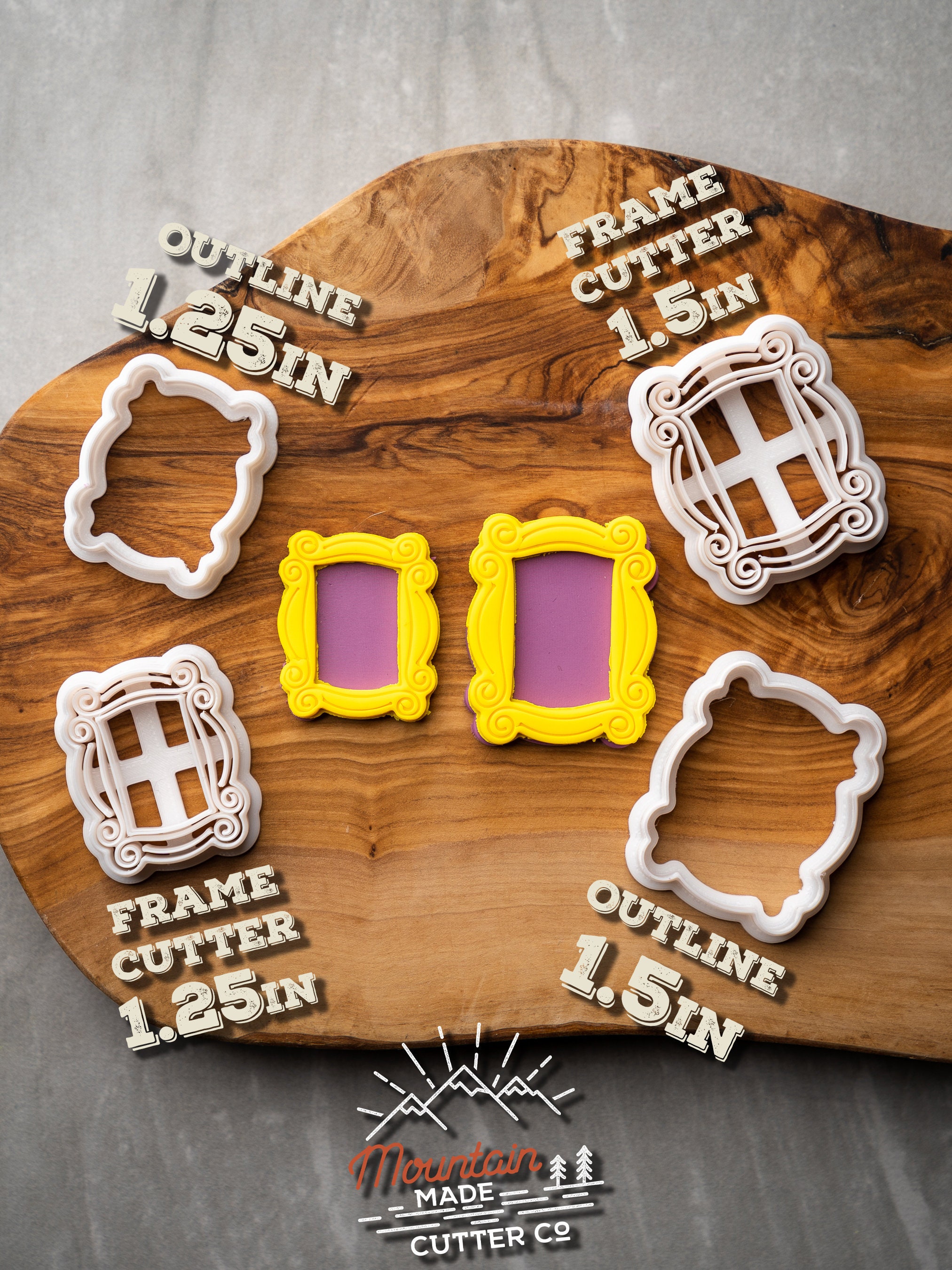 FRIENDS Peephole Frame Clay Cutters FRIENDS Sitcom Polymer - Etsy