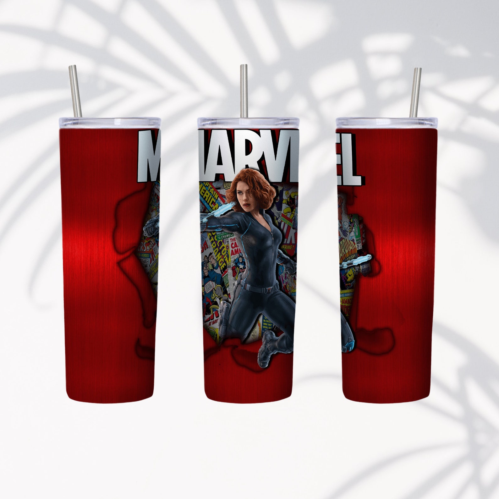 Tumbler Wrap, Marvel Black Widow Sublimation Design, 20oz Sublimation ...