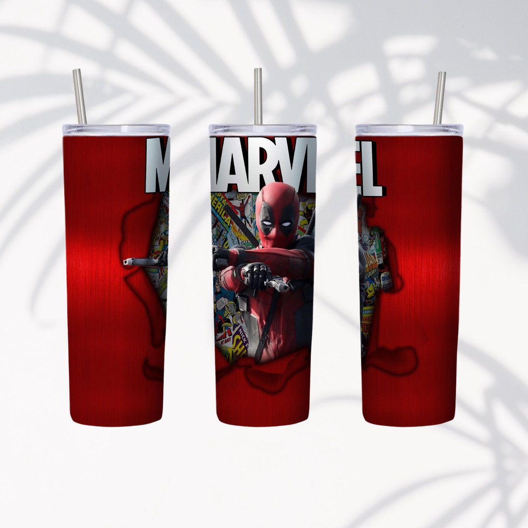 Tumbler Wrap, Marvel Deadpool Sublimation Design, 20oz Sublimation ...