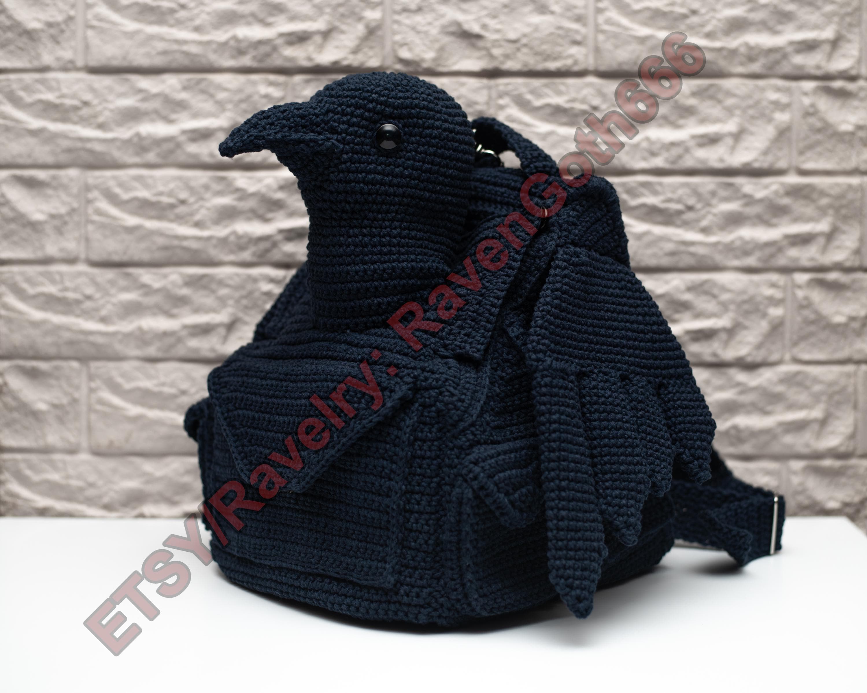 PDF Pattern Gothic Crow Backpack - Etsy