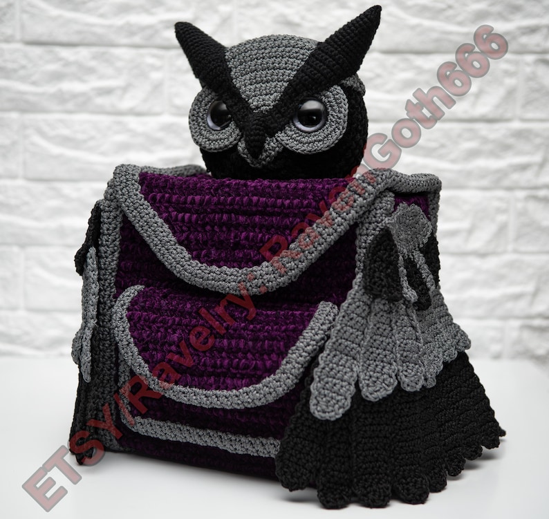 PDF Pattern Goth Owl Backpack - Etsy