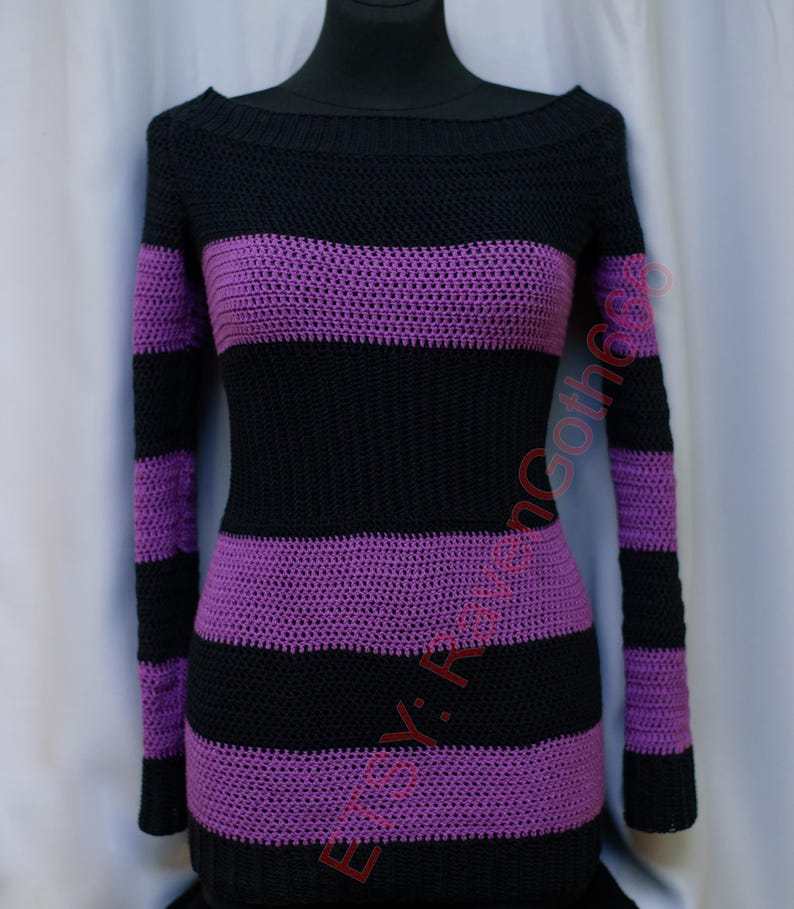 PDF Pattern Goth Striped Dress - Etsy