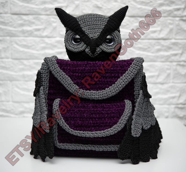 PDF Pattern Goth Owl Backpack - Etsy