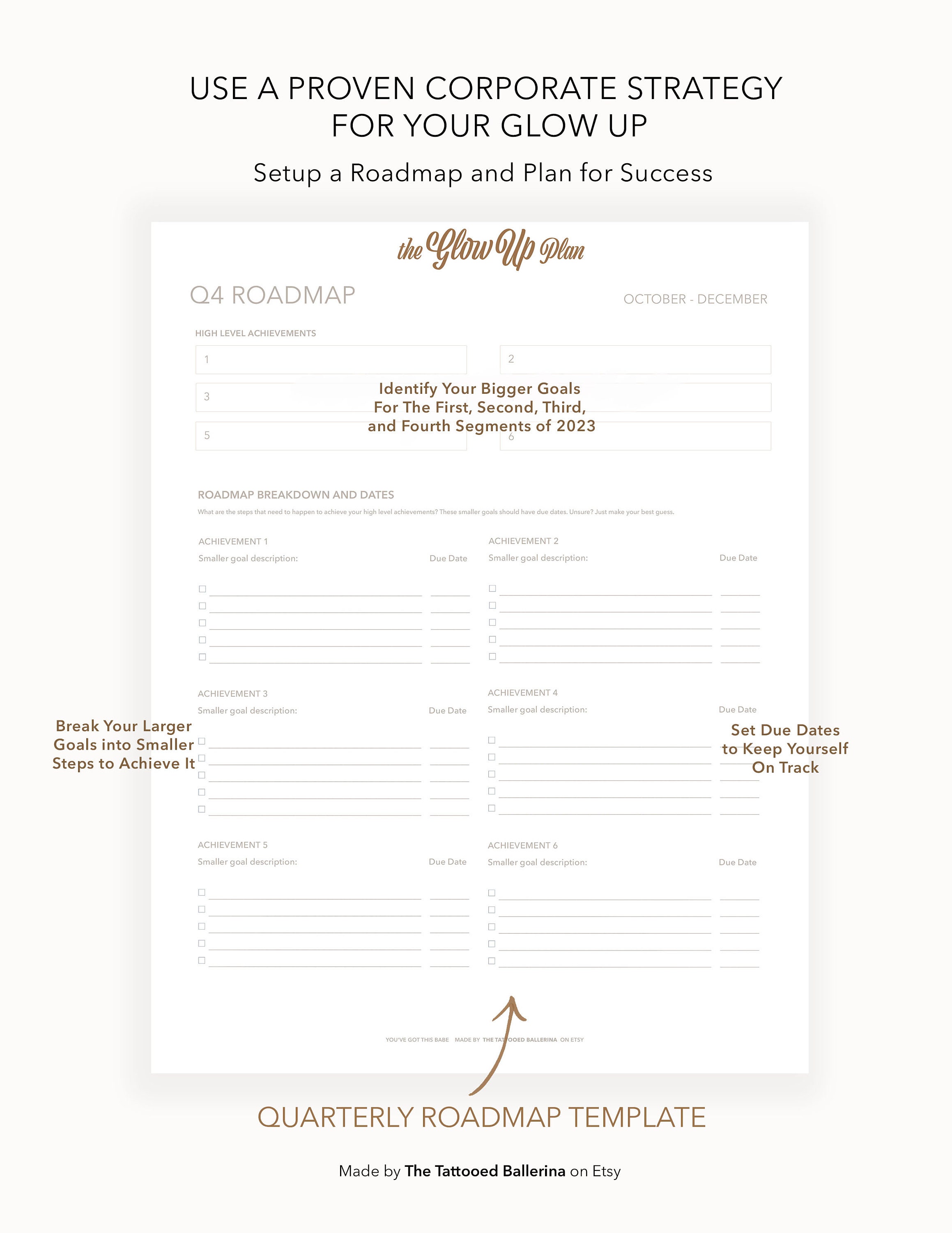 The Ultimate Step-by-step 2023 Glow up Planner to Make Transformative ...