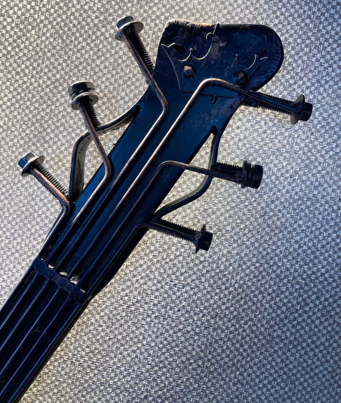 Rustic Guitar Made From Recycled Metal, Decorative Guitar Handmade With ...