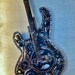 Rustic Guitar Made From Recycled Metal Decorative Guitar - Etsy