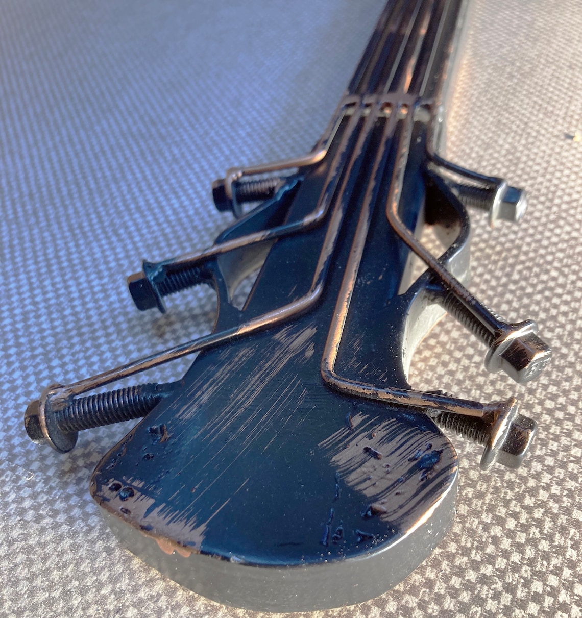 Rustic Guitar Made From Recycled Metal, Decorative Guitar Handmade With ...