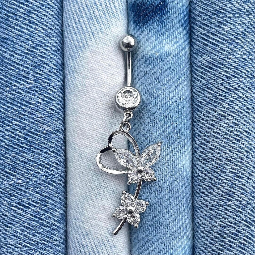 Y2k 2000s Silver Bratz Inspired Silver Diamond Rhinestone Butterfly ...