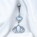 Y2k 2000s Silver Bratz Inspired Diamond Barbed Wire Heart Belly Button Piercing Belly Bar Ring ...