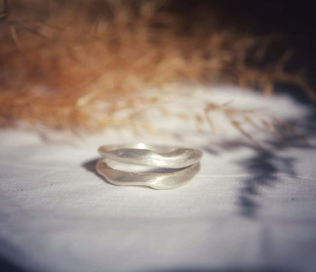 Irregular Silver Ring/ Wave Ring/ Sterling Silver Ring/ Sculptural ...