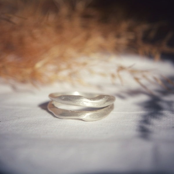 Irregular Sterling Silver Ring - Etsy