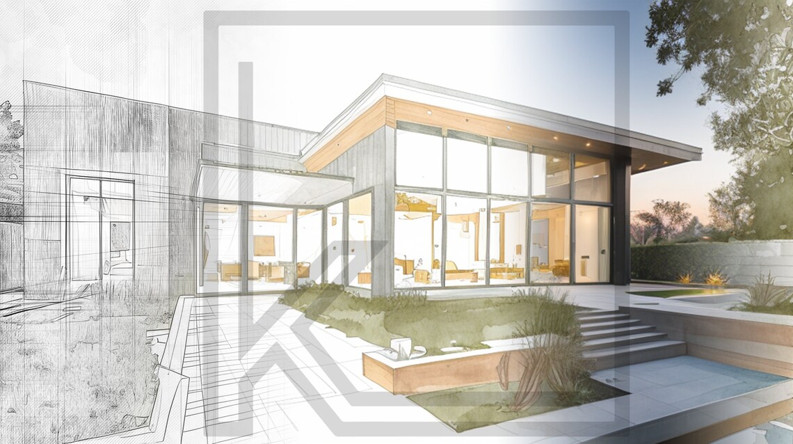 40 Modern Architecture Sketches Digital Download Coloring - Etsy